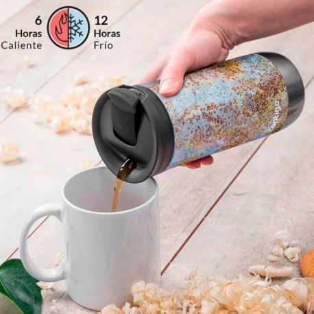 Vaso térmico Contigo Huron Couture 473ml rustic gold - Celular Park